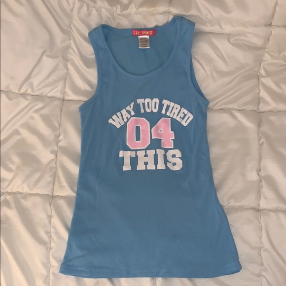 Tops | Y2k Girly Graphic Tank Top | Poshmark